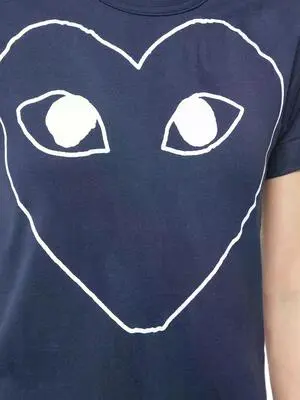 Play Comme Des Garcon Logo Print T-shirt
