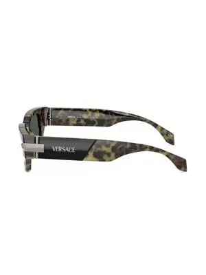Versace Rectangle-frame Sunglasses - Green