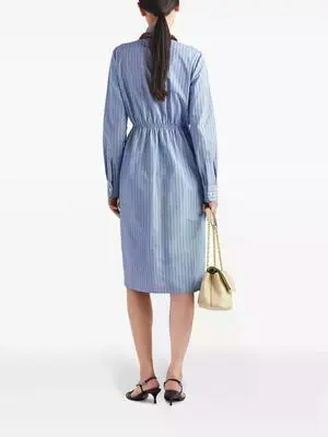Prada Striped Cotton Shirt Dress