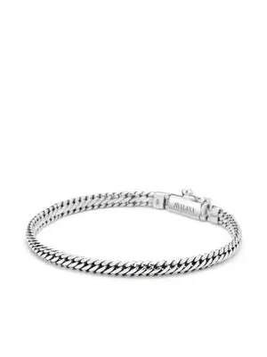NIALAYA JEWELRY Logo-engraved Chain Bracelet - Silver