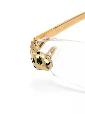 Cartier Rectangle-frame Rimless Glasses