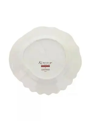 SELETTI Crack Detail Plate - White