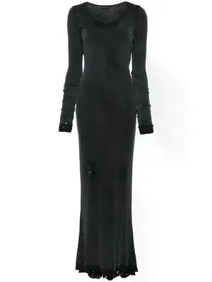 Balenciaga Distressed Maxi Dress