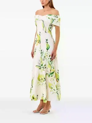 NICHOLAS Ariana Strapless Midi Dress