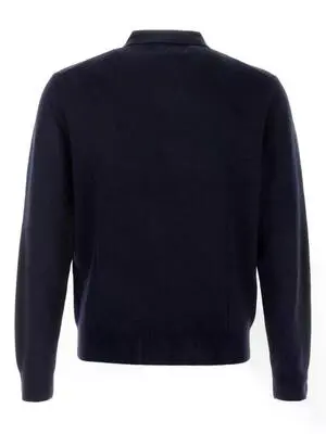Polo Ralph Lauren Polo Collar Wool-cashmere Sweater - Blue