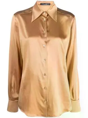 Dolce & Gabbana Satin-finish Silk Shirt