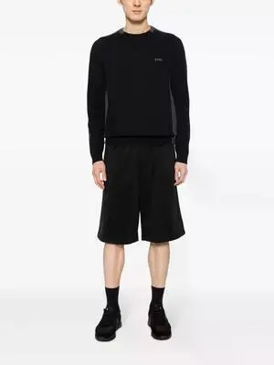 BOSS Colour-block Crew Neck Jumper