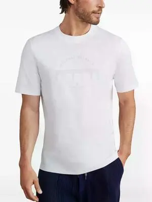 Brunello Cucinelli Slogan-print Crew-neck T-shirt