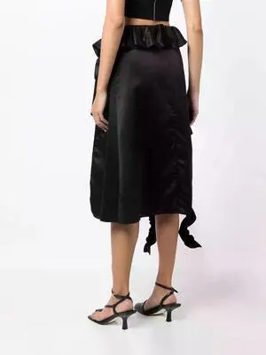 Rokh Ruffle-trim Midi Skirt
