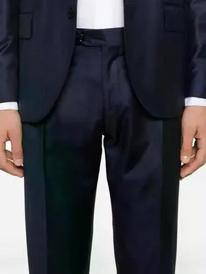 LARDINI Brooch-detail Suit - Blue