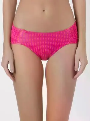 AMIR SLAMA Printed Bikini Bottoms With Draped Details