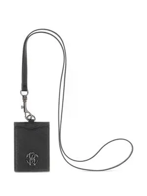 Roberto Cavalli Logo-plaque Card Holder - Black