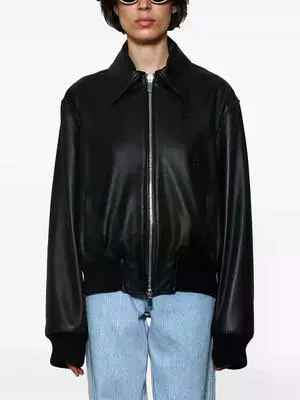 Christopher Esber Leather Bomber Jacket
