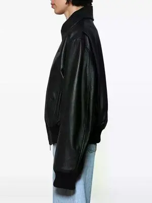 Christopher Esber Leather Bomber Jacket