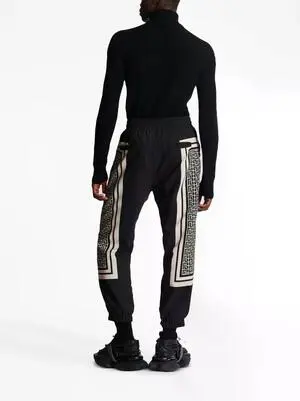 Balmain Monogram-scarf Drawstring Track Pants