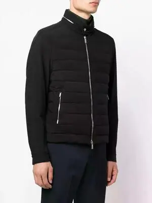 MOORER Quilted Zip-up Jacket
