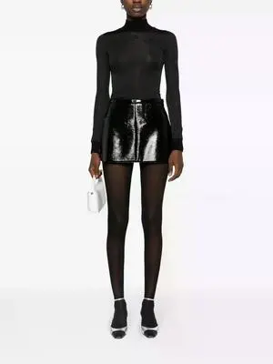 COURREGES Re-edition Second Skin Logo T-shirt - Black