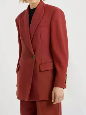 Brunello Cucinelli Double-breasted Wool Blazer