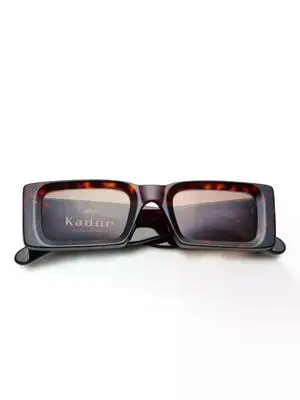 KADOR Square Sunglasses With Oversized Arms - Brown
