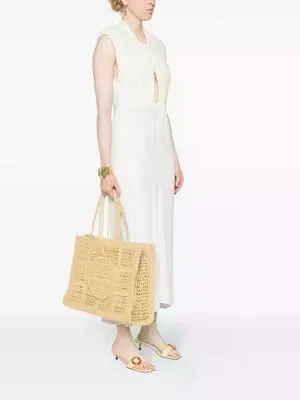 Tory Burch Ella Crochet Tote Bag - Neutrals