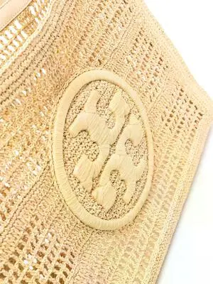Tory Burch Ella Crochet Tote Bag - Neutrals