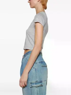 Eterne Crew-neck Cropped T-shirt - Grey