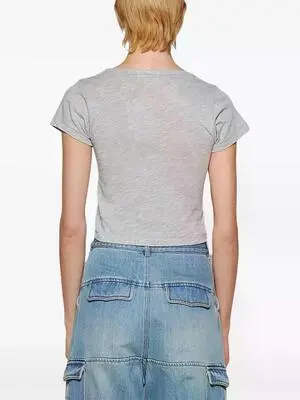 Eterne Crew-neck Cropped T-shirt - Grey