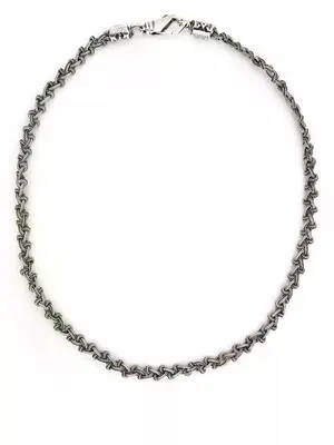 Emanuele Bicocchi Braided Knot Necklace - Silver
