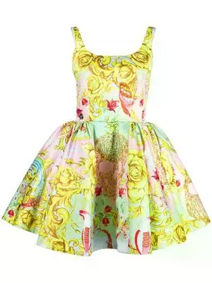 Philipp Plein Baroque Pattern-print Mini Dress