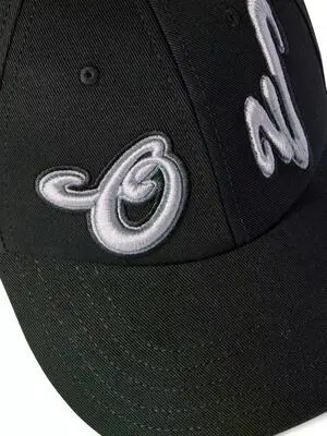 Off-White Embroidered Cotton Cap