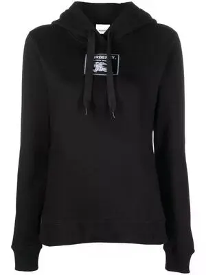 Burberry Logo-patch Pullover Hoodie