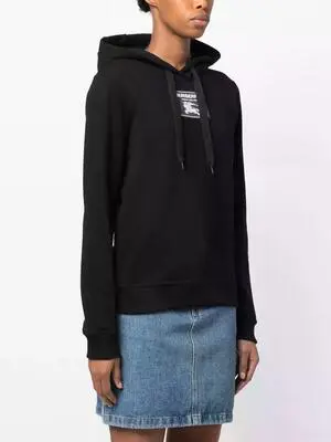 Burberry Logo-patch Pullover Hoodie