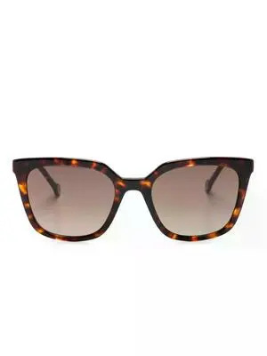 Carolina Herrera Square-frame Sunglasses - Brown