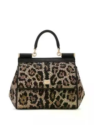Dolce & Gabbana Medium Sicily Crystal-embellished Tote Bag