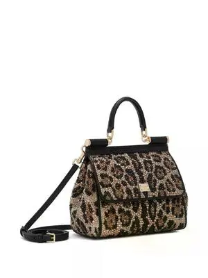 Dolce & Gabbana Medium Sicily Crystal-embellished Tote Bag