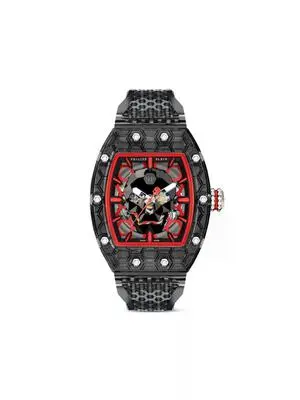 Philipp Plein Crypto King Red Crystal Ghost Watch - Grey