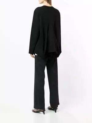 Goen.j Structured Draped Jersey Top