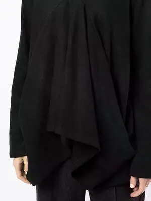 Goen.j Structured Draped Jersey Top