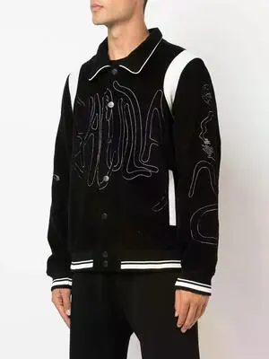 HACULLA. Embroidered Logo Shirt Jacket