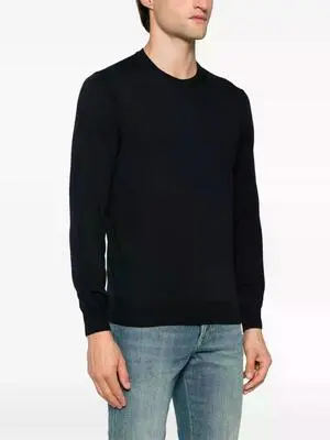Canali Crew-neck Merino Wool Jumper