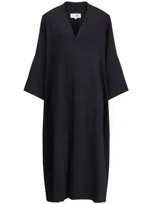 MAISON MARGIELA Oversized V-neck Shift Dress