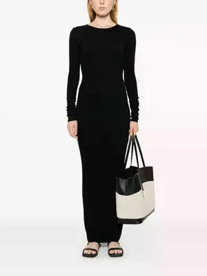 Eterne Ribbed Long-sleeve Dress
