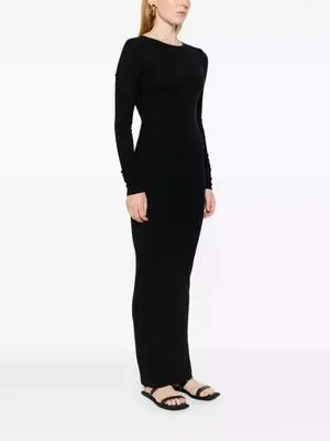 Eterne Ribbed Long-sleeve Dress
