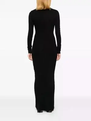 Eterne Ribbed Long-sleeve Dress