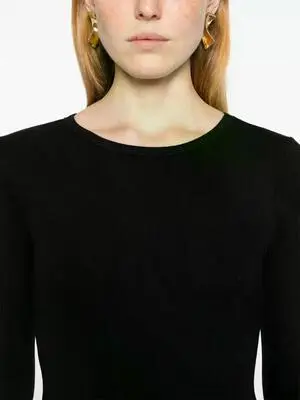 Eterne Ribbed Long-sleeve Dress