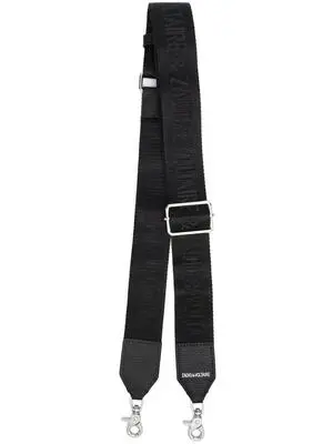 Zadig&Voltaire Logo-print Detail Bag Strap - Black