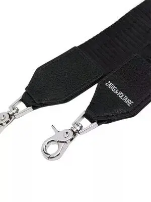 Zadig&Voltaire Logo-print Detail Bag Strap - Black