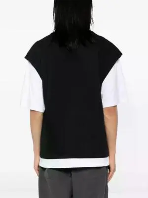 MUSIUM DIV. Logo-embroidered T-shirt - Black