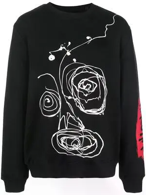HACULLA. Drippy Crew Neck Sweatshirt