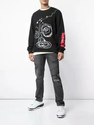 HACULLA. Drippy Crew Neck Sweatshirt